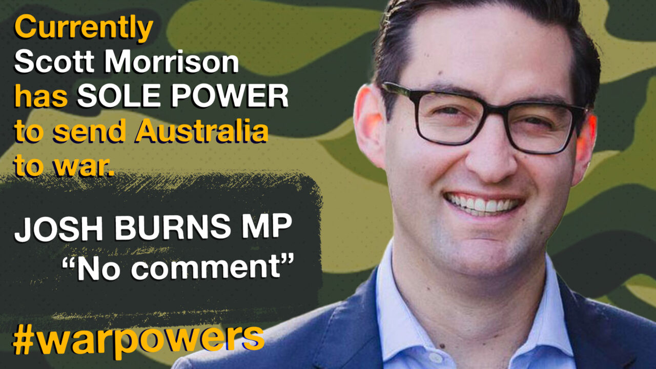 Josh Burns on war powers reform - Michael West