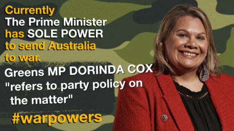 Dorinda Cox on war powers reform - Michael West