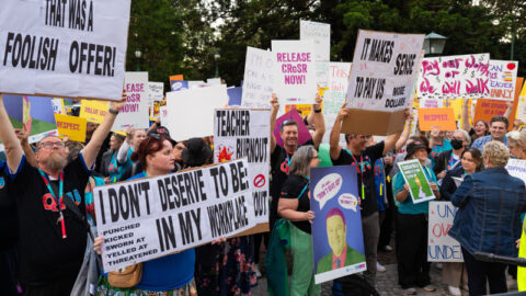 Not just about pay. Queensland teachers strike a plea for help ...